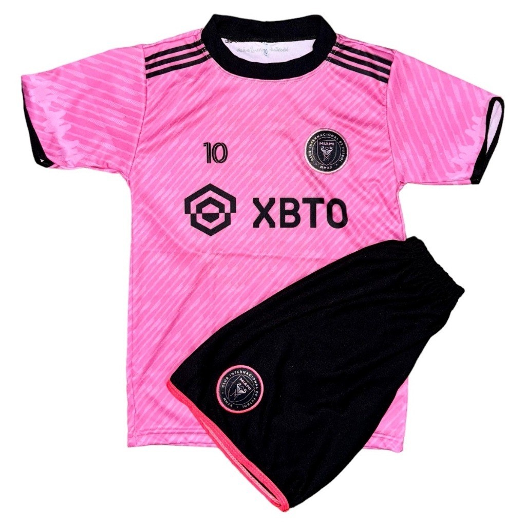 Kit Conjunto Infantil e Juvenil De futebol Inter Miami - ENVIO IMEDIATO ...