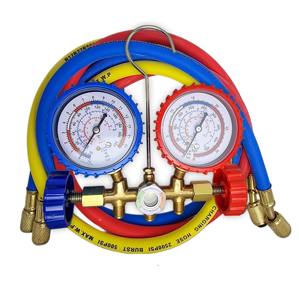 Kit Manifold Ar Condicionado Refrigeração R22 R32 R134a | Shopee Brasil