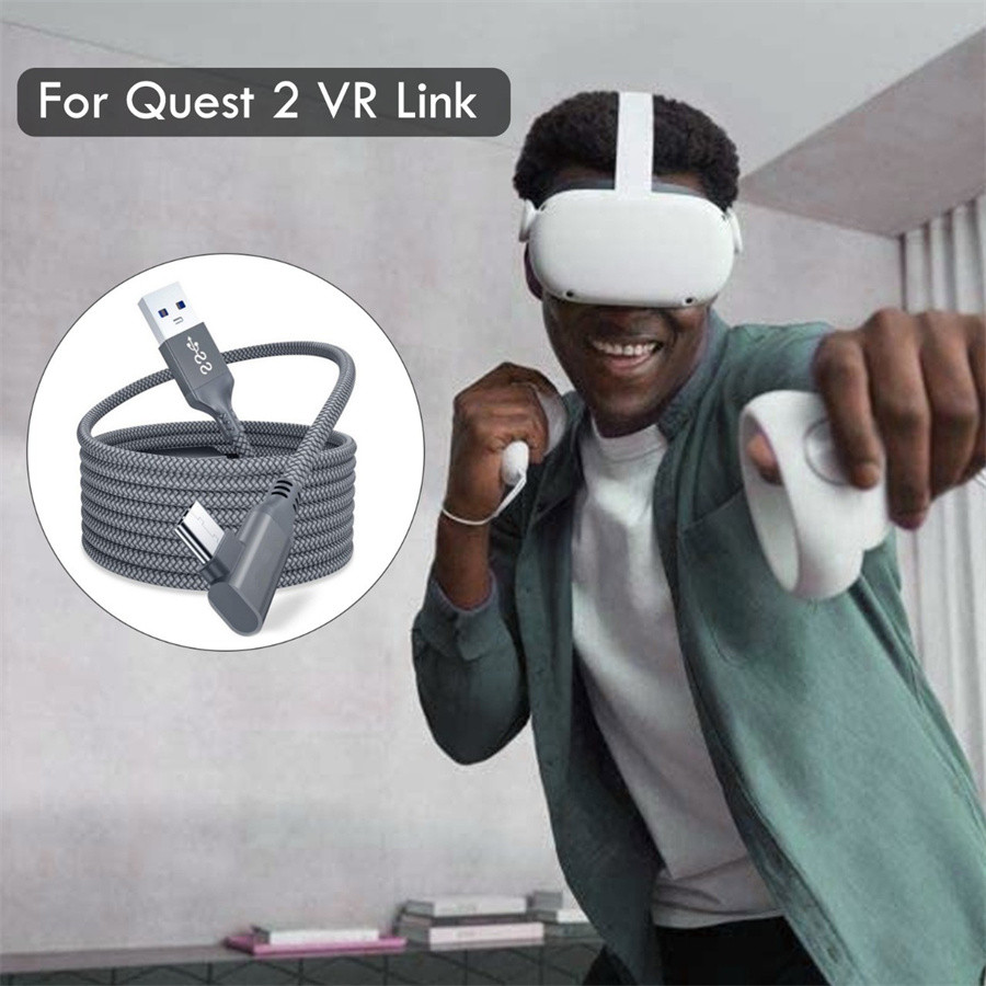 Cabo De Ligação Compatível Com Oculus Quest 2 , Carregamento Rápido E ...