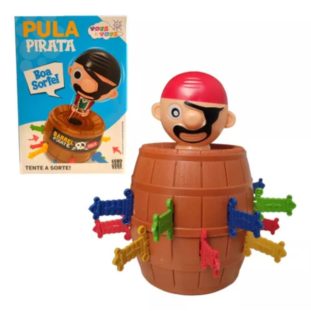 Jogo Barril Pula Pula Pirata Interativo Brinquedo Infantil Educativo ...