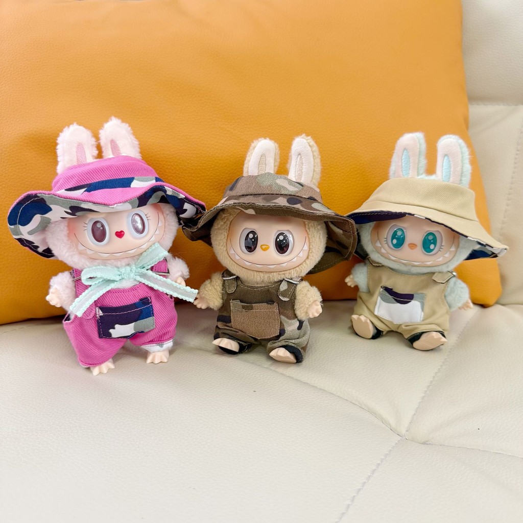 LABUBU Clothing Camouflage Canvas Fisherman Hat Set for First and ...