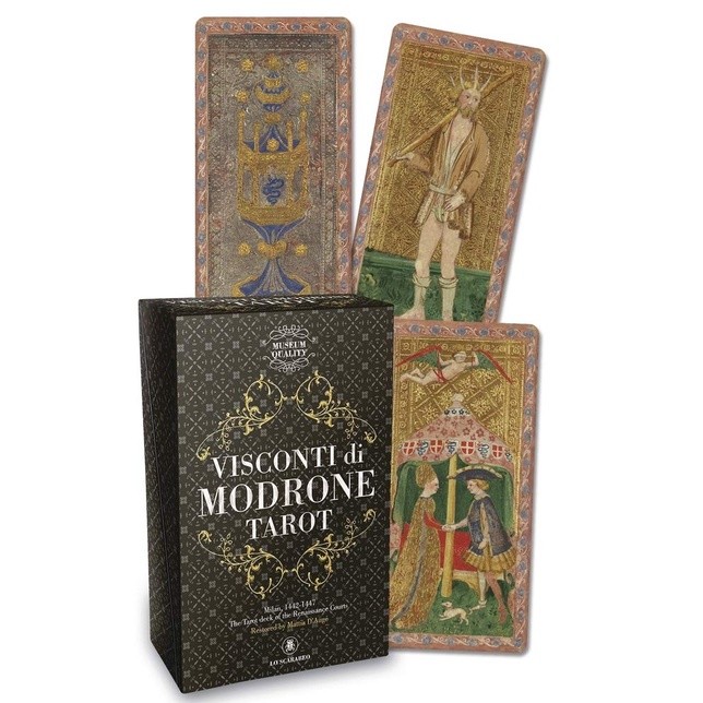 VISCONTI DI MODRONE TAROT - CARTAS DOURADAS E PRATEADAS | Shopee Brasil