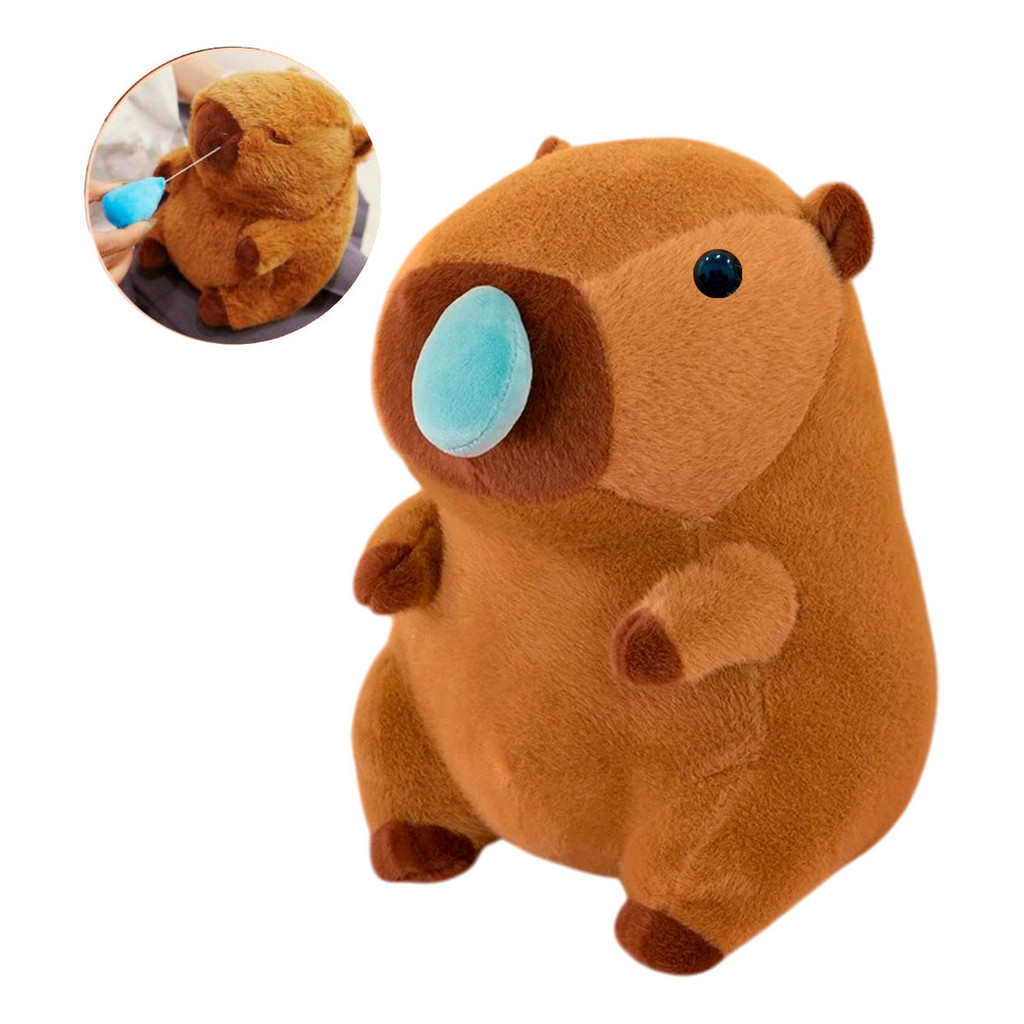 Pelúcia Capivara Filó 25 Cm Antialérgica Presente Grande | Shopee Brasil