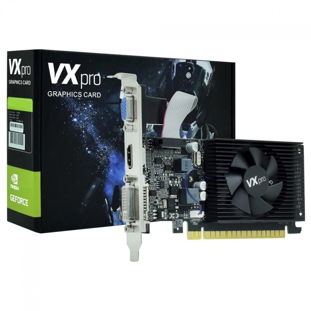 Placa De Vídeo VX Pro NVIDIA GeForce GT610LP, 1GB, DDR3, 64bit, GT610LP-1GD3 | Shopee Brasil