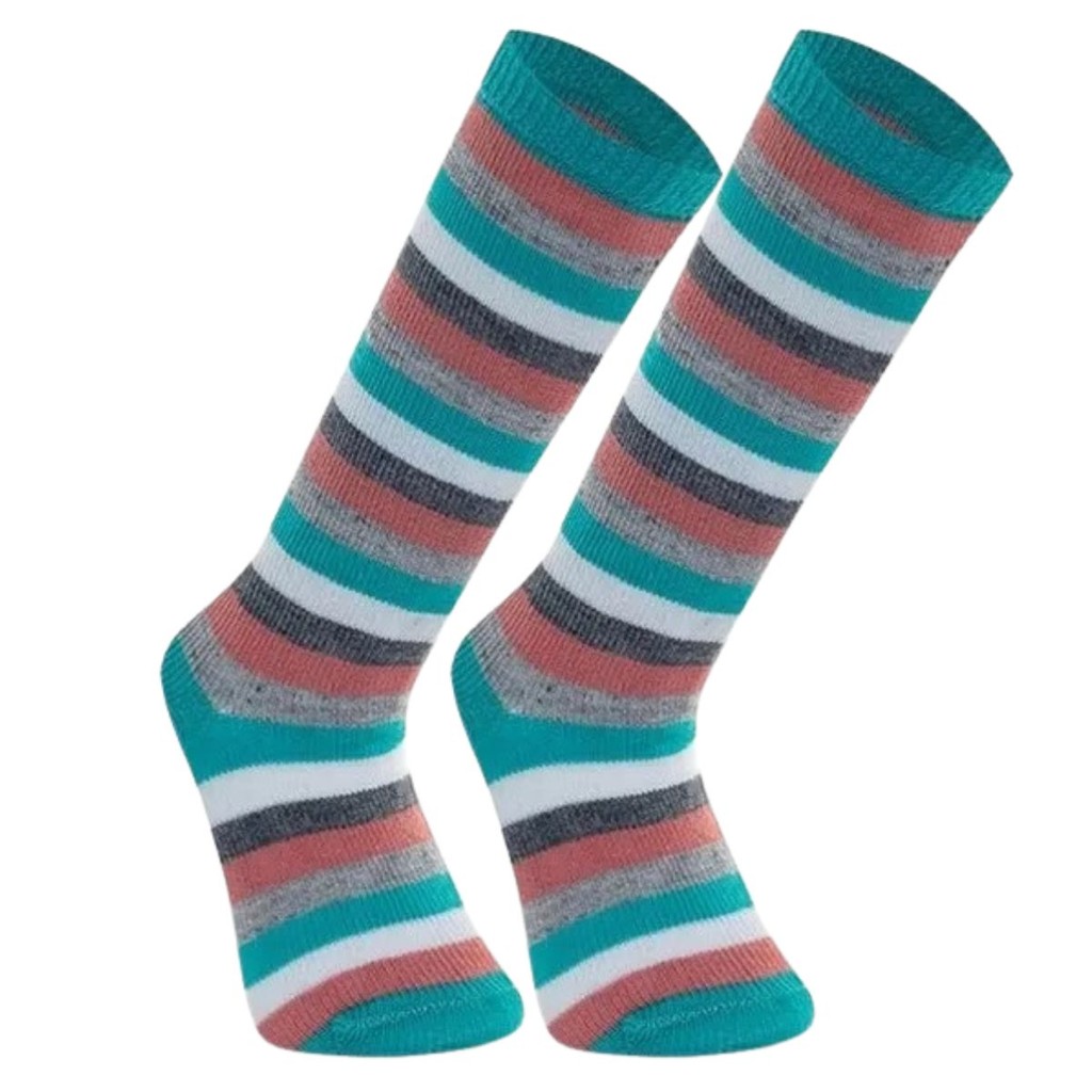 Meia Listrada Cano Longo Infantil Mash | Shopee Brasil