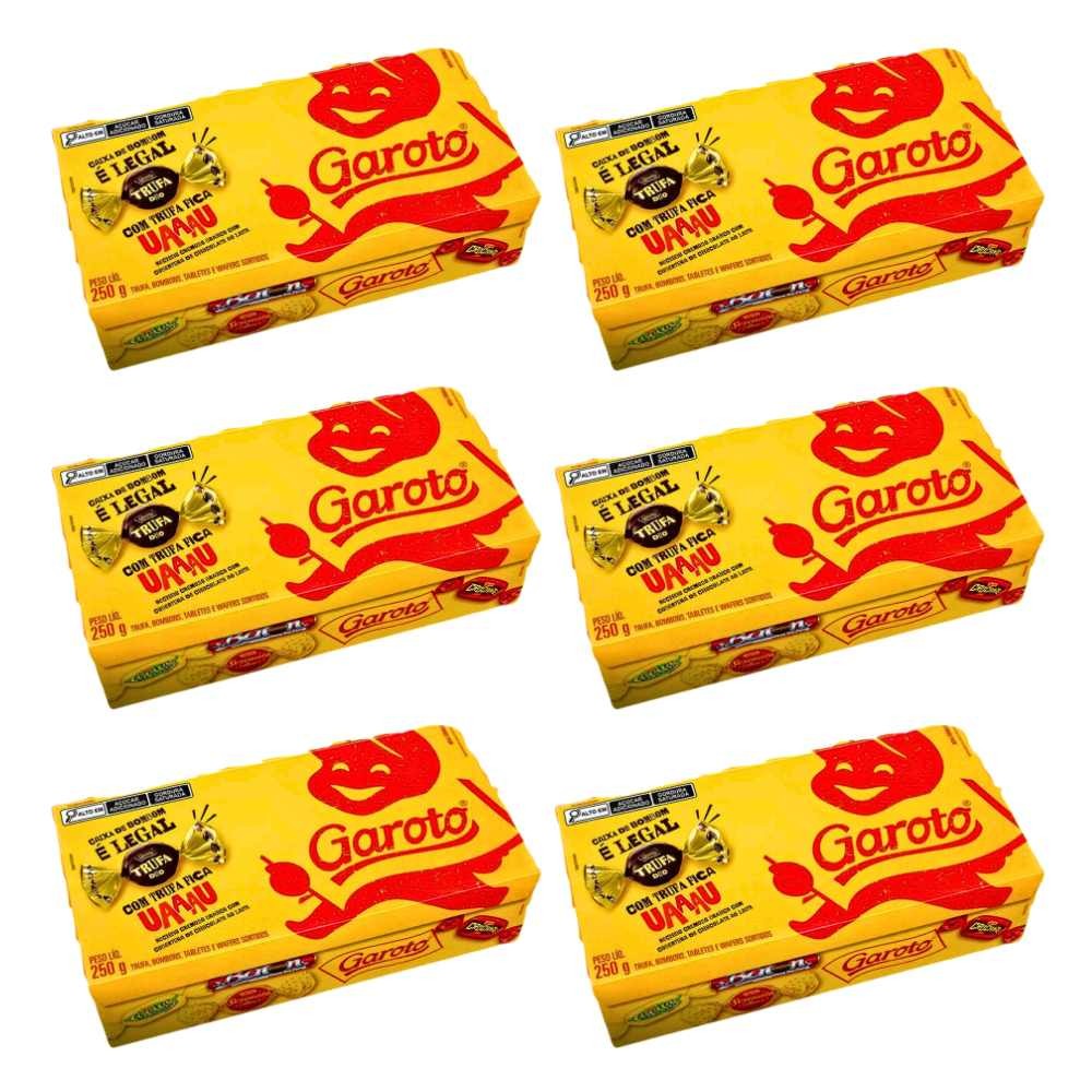 Kit 6 Caixas De Bombom GAROTO com 250g cada | Shopee Brasil