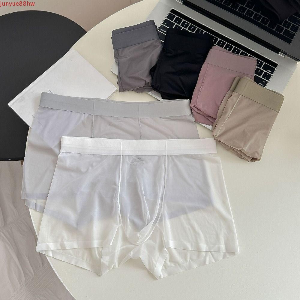 JUNYUE Cuecas Boxer Masculinas , Transparentes Finas De Malha 20D ...