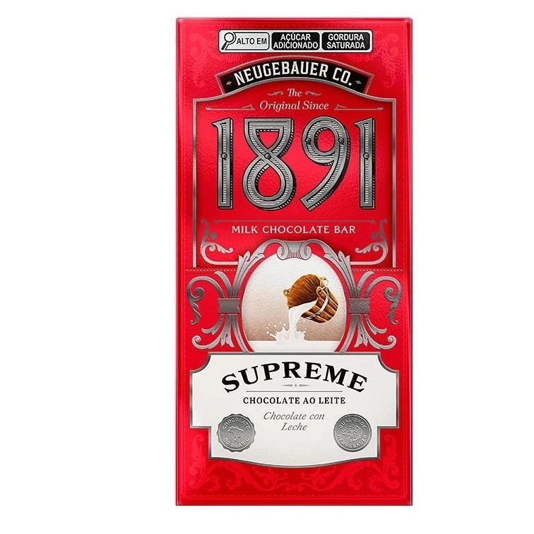Barra de Chocolate Neugebauer 1891 Milk Bar Supreme ao Leite 90g | Shopee Brasil