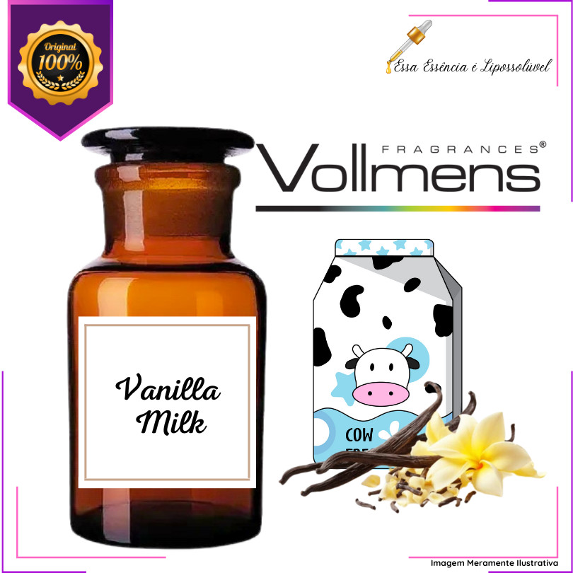 Essência Concentrada Vanilla Milk Vollmens Para Aromatizador ...