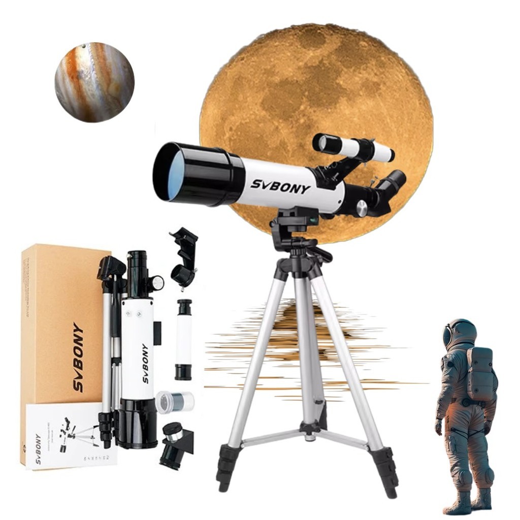 Telescópio Astronômico Refrator 400x60mm Svbony Tripé Luneta ...