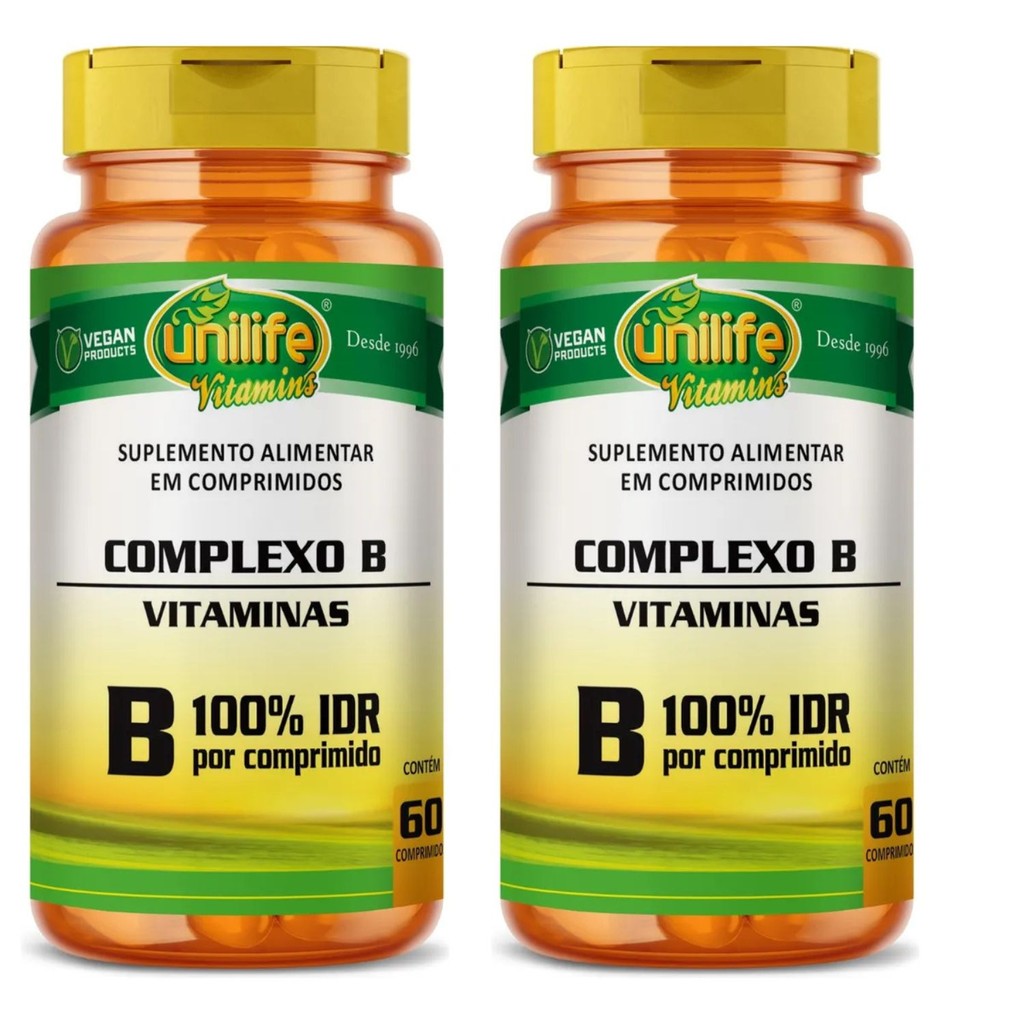 Unilife Kit 2 Complexo B + Vitaminas 60 Comprimidos | Shopee Brasil