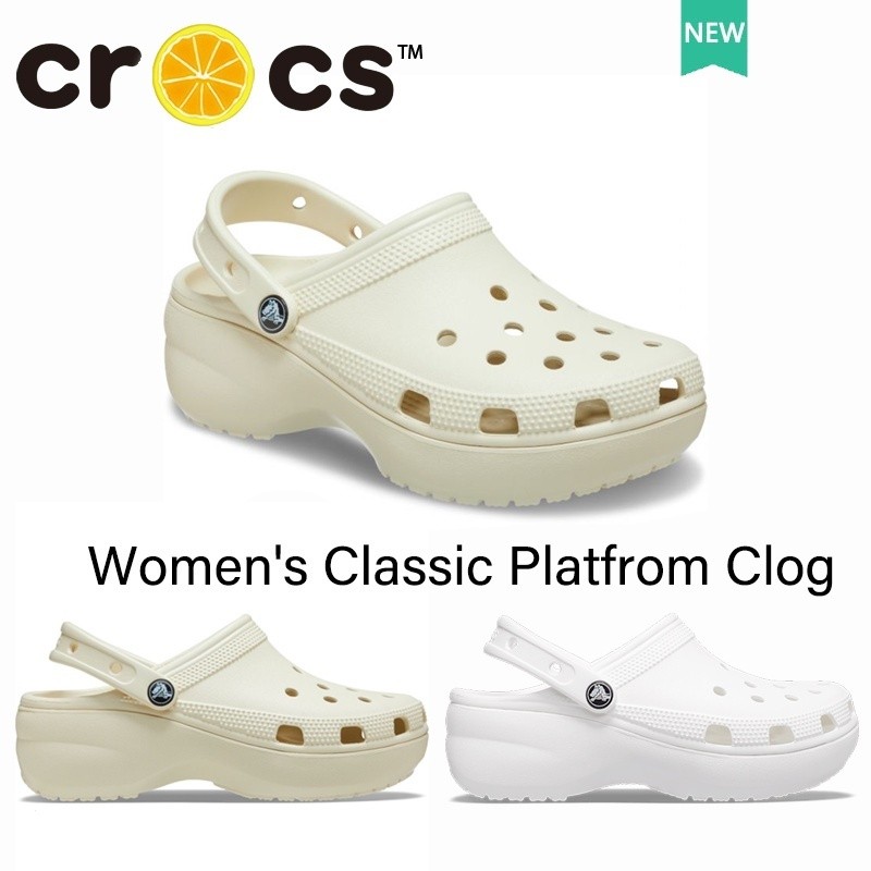 Crocs Mulheres Plataforma Clássica De Tamancos Sapatos De Praia 4.1 cm ...