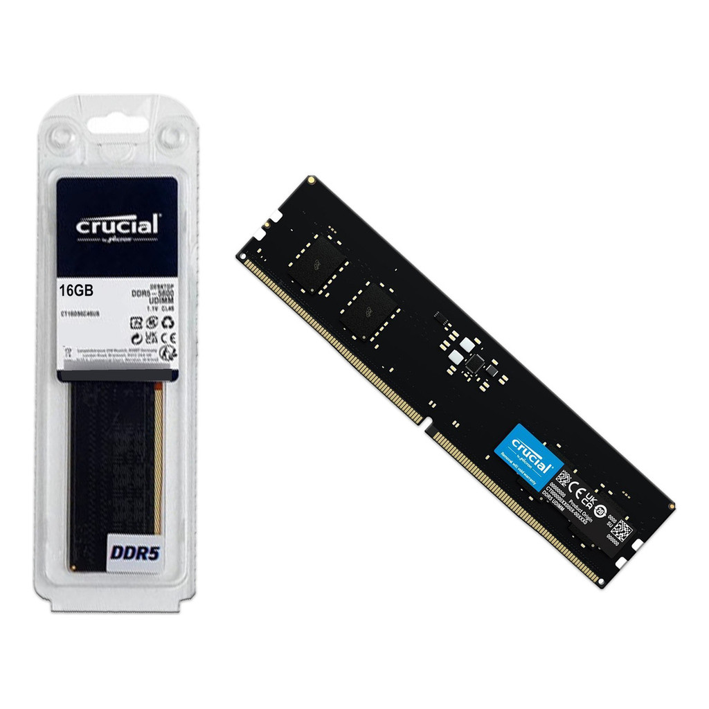 Memória Ram Crucial Basics 16gb Ddr5 Pc Udimm | Shopee Brasil