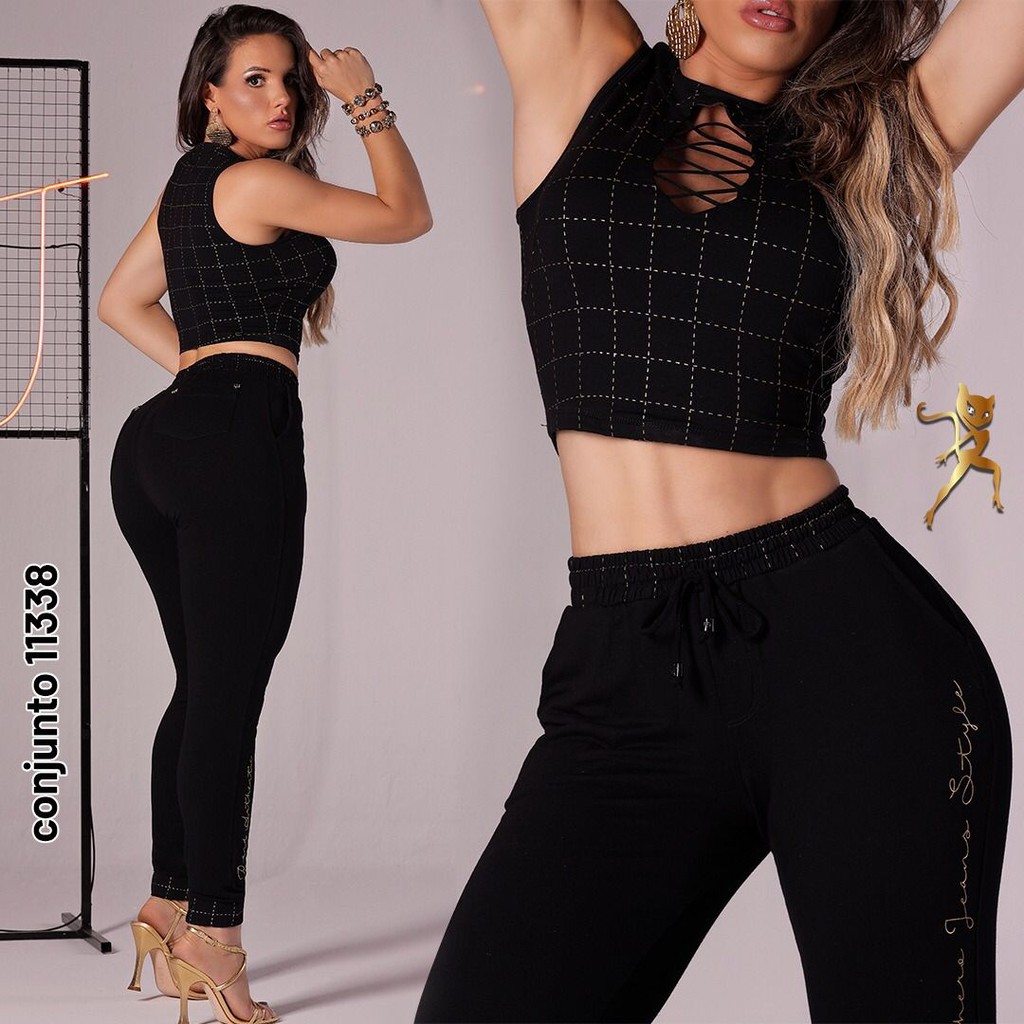 CONJUNTO RHERO JEANS ORIGINAL REF 11338 | Shopee Brasil