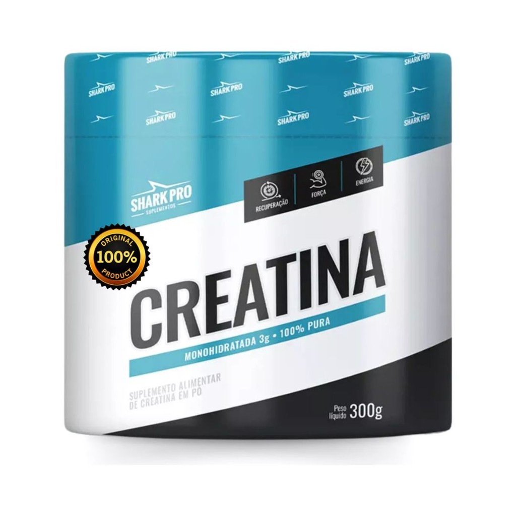 Creatina 300g Monohidratada - Shark Pro | Shopee Brasil