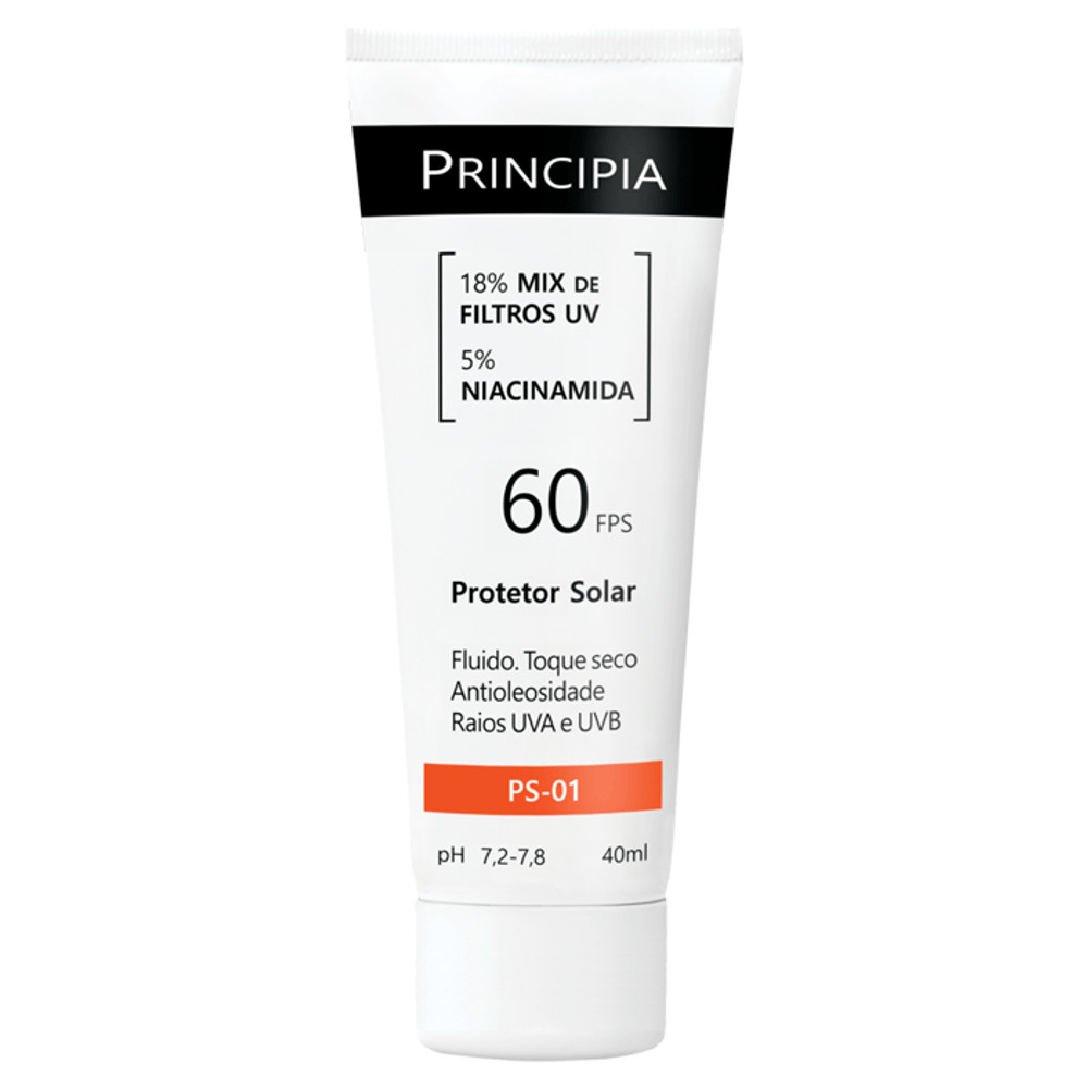 Principia Protetor Solar FPS60 PS-01 Toque Seco 40ml | Shopee Brasil