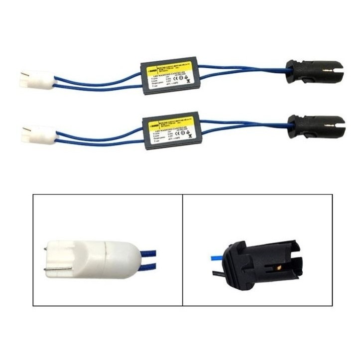 Resistor Canceller Canbus Lâmpada Led T10 W5w - Par | Shopee Brasil