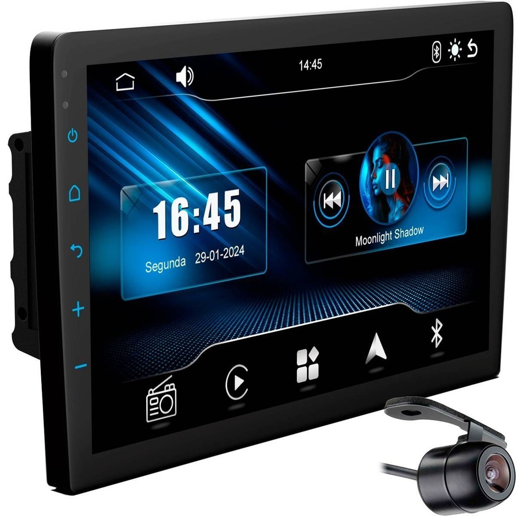 Central Multimídia 9" Carplay Android Auto Espelhamento Câmera de Ré | Shopee Brasil