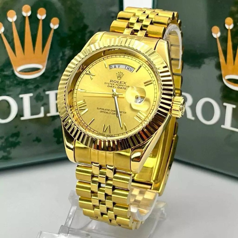2024 Relógio Unissex Rolex DateJust Dourado, Pulseira. Para Homens de ...