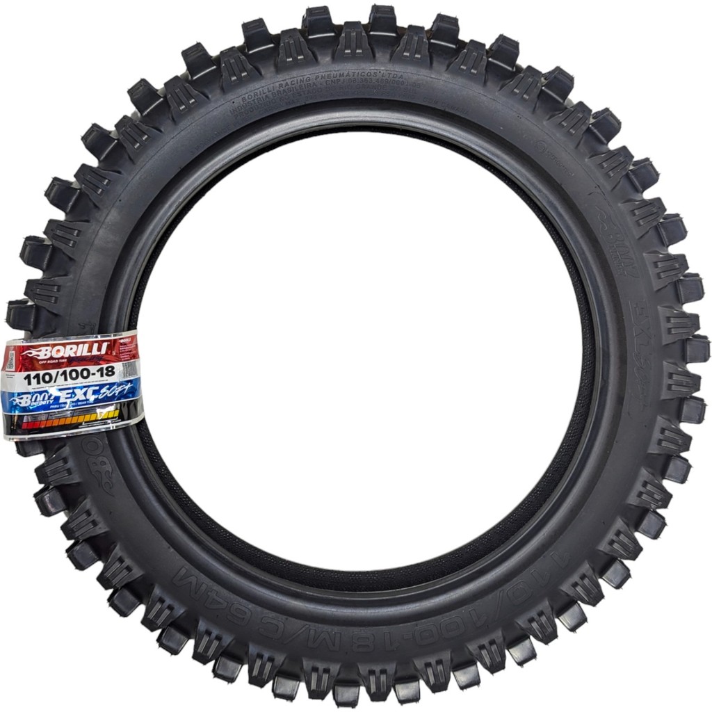 Pneu Borilli 110/100-18 EXC B007 Infinity Soft | Shopee Brasil