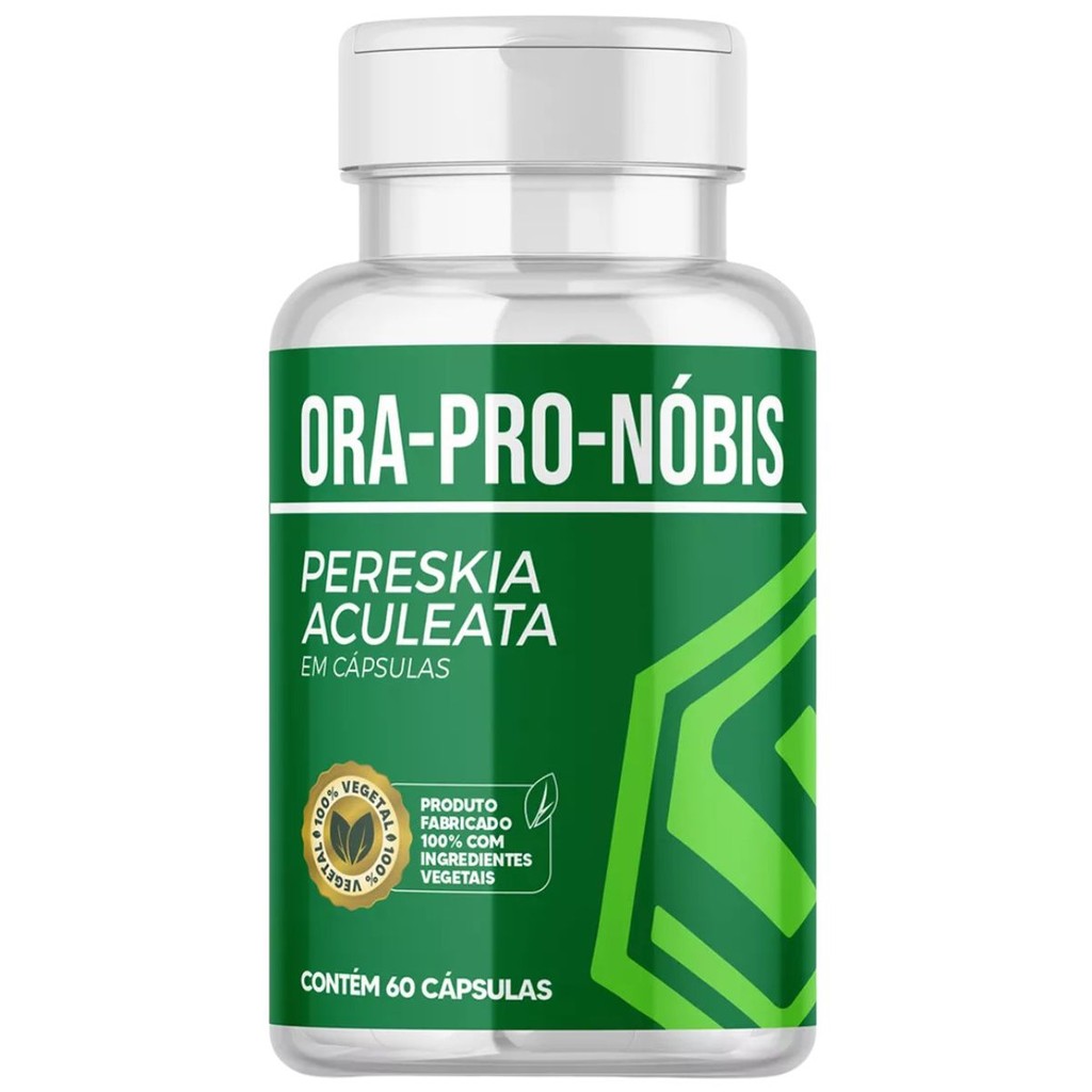 Ora Pro-nóbis 120 Cápsulas Original 100% Vegetal | Shopee Brasil