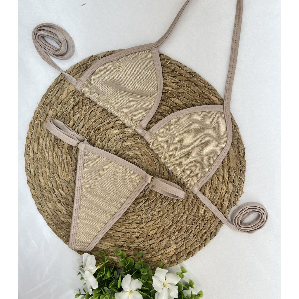 Biquini Nanda Dourado Marquinha | Shopee Brasil
