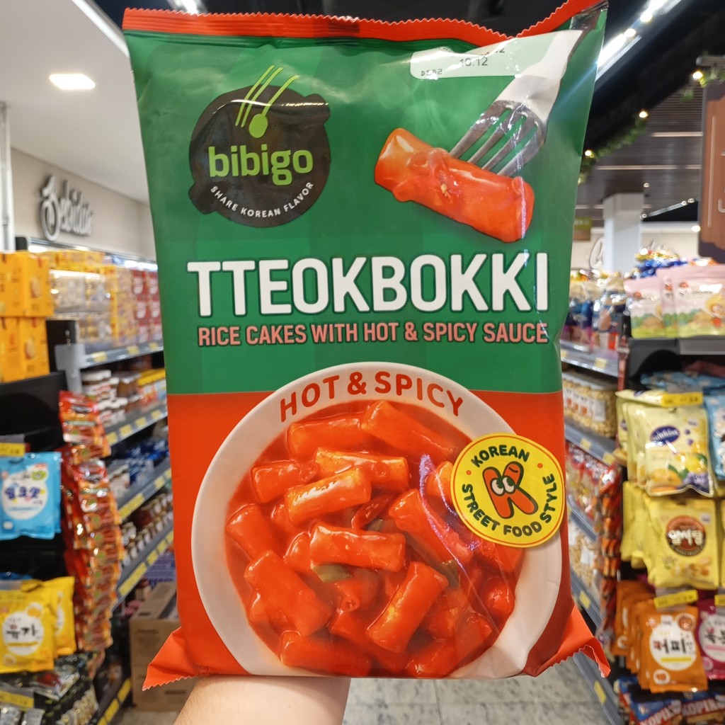 Cj Bbgo Tteokbokki Hot e Spicy - Massa de Arroz com Molho Picante 360g | Shopee Brasil