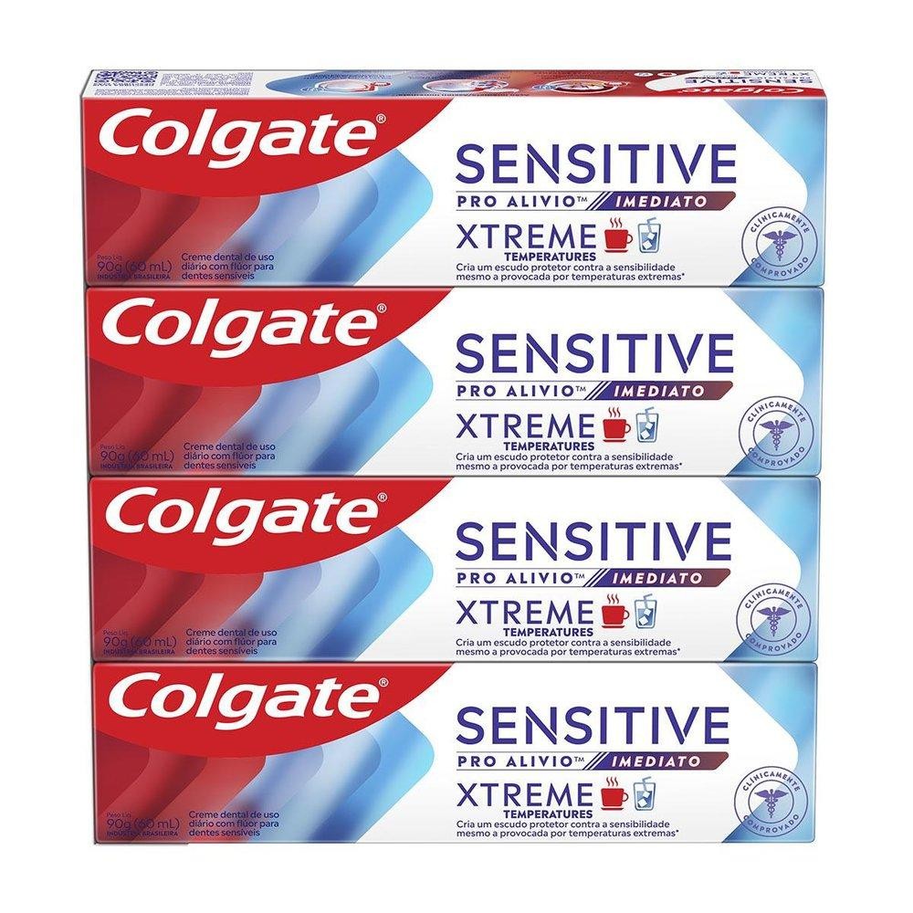 Kit 4 Cremes Dentais Colgate Sensitive Pro Alívio Imediato Xtreme 90g ...