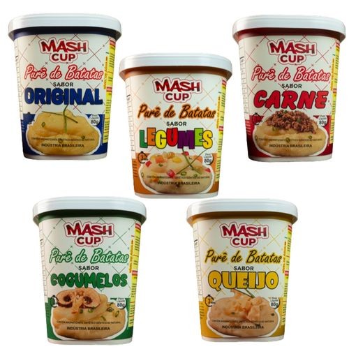 Purê de Batata Instantâneo 80g Mash Cup Sabor Original – Pronto em 1 ...
