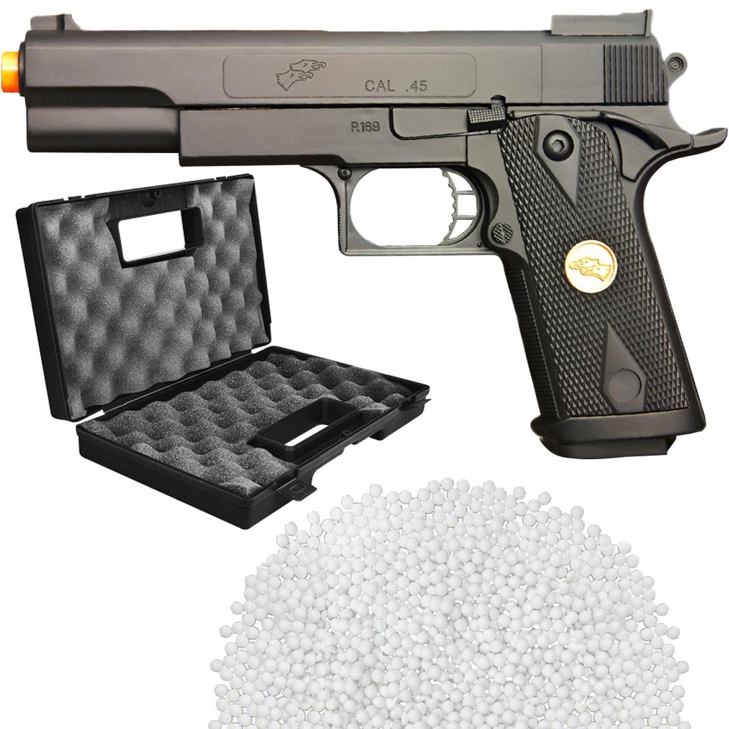 Pistola AirSoft Spring P169 1911 6mm - Double Eagle + 2000 BBs 0,12g ...