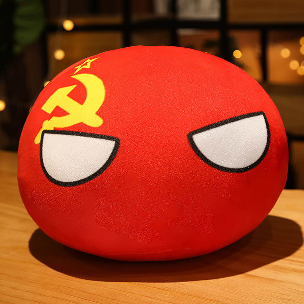 Travesseiro De Pelúcia Kawaii Countryballs Macio E Confortável Com ...