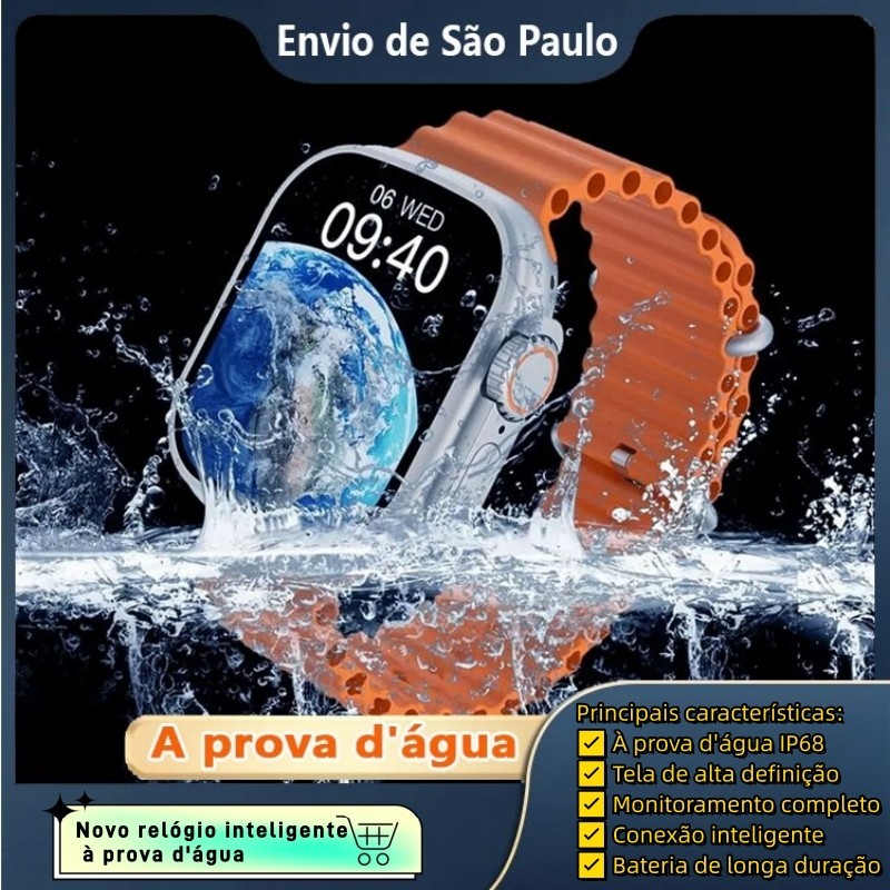 U9 Ultra Plus Relógio inteligente Smartwatch à prova d'água IP68 Série ...