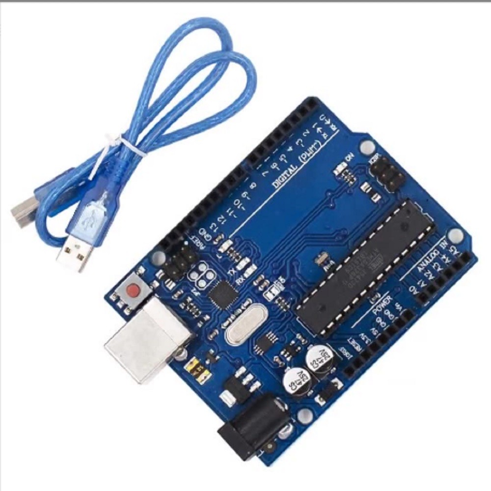 Placa De Desenvolvimento ATMEGA328P ATmega16U2 Com Cabo USB Para Arduino UNO R3 | Shopee Brasil