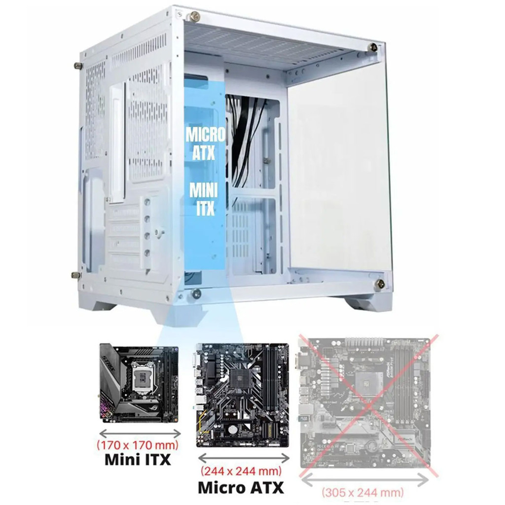 Gabinete Gamer Aquário em Vidro Com 4 Fans RGB GB1797 | Shopee Brasil