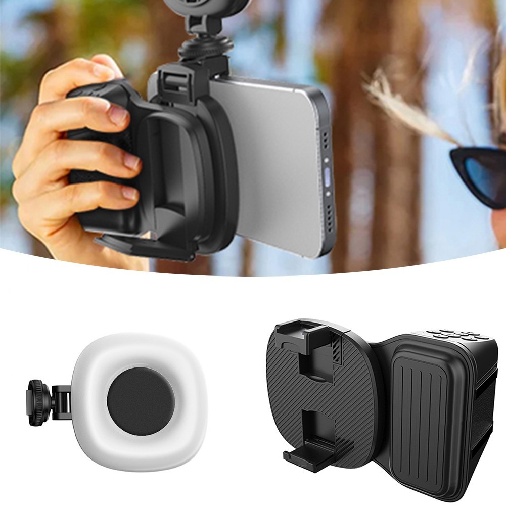 Wireless Camera Grip with Adjustable Fill Light for Mobile Photography ...