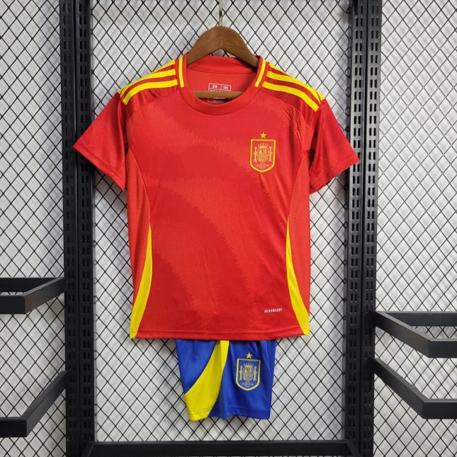 Spain Children's Kit Spain 2024 Home 24/25 Football Shirt | Shopee Brasil