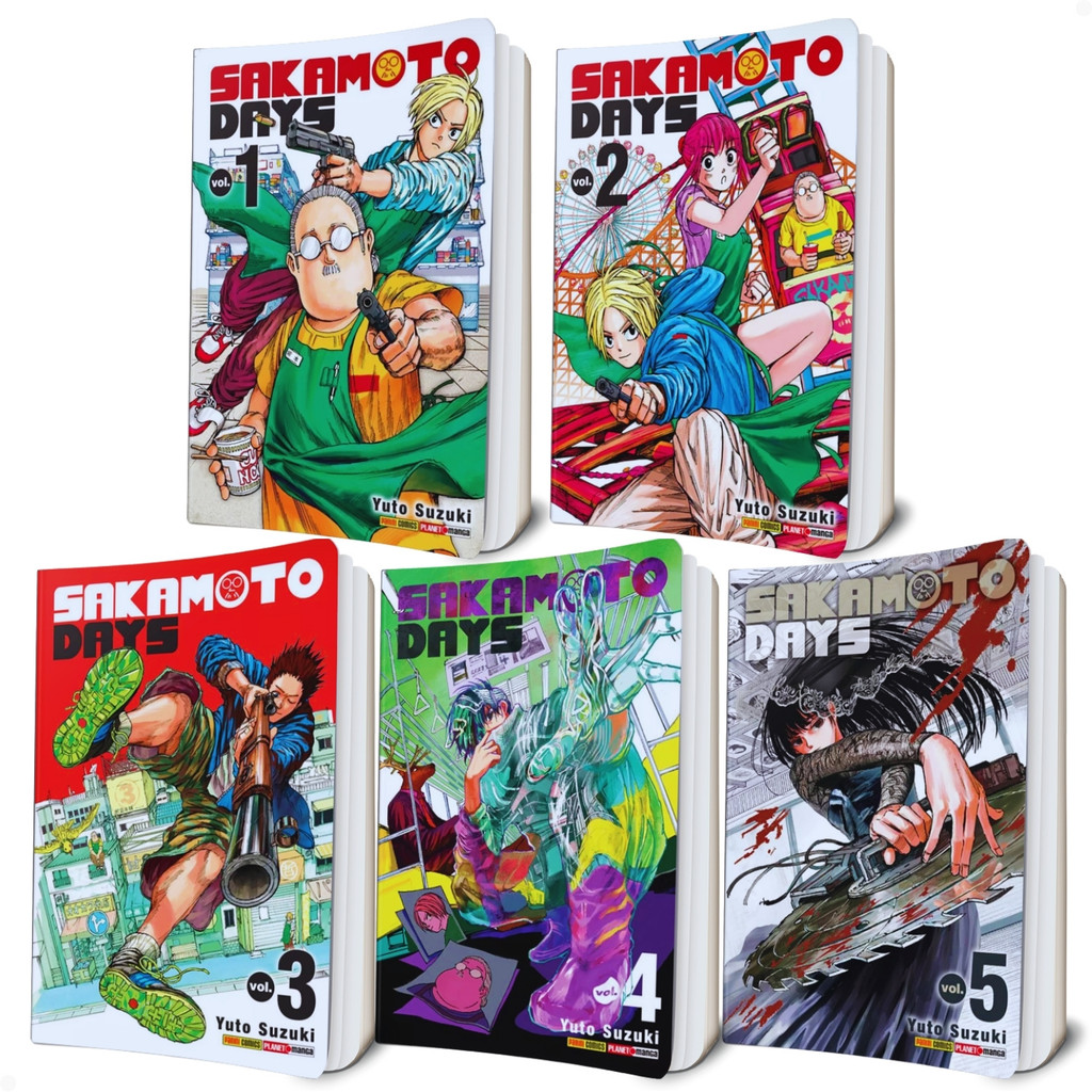SAKAMOTO DAYS Mangá Volume 1 Ao 5 KIT Yuuto Suzuki Português | Shopee ...