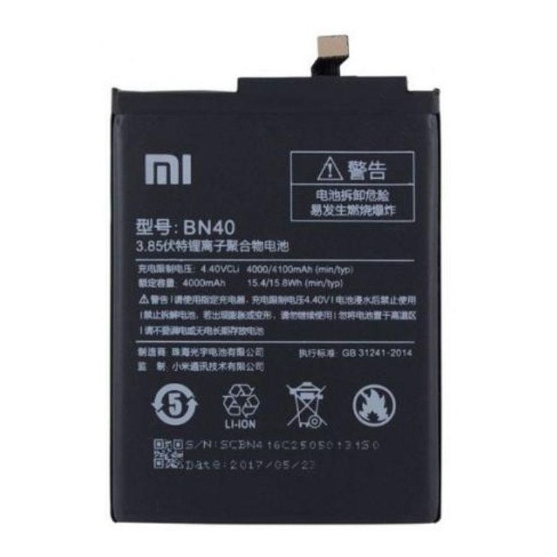 Bateria Xiaomi Redmi 4 Pro Bn40 Bn-40 Mod. 5 Pol. 32g | Shopee Brasil