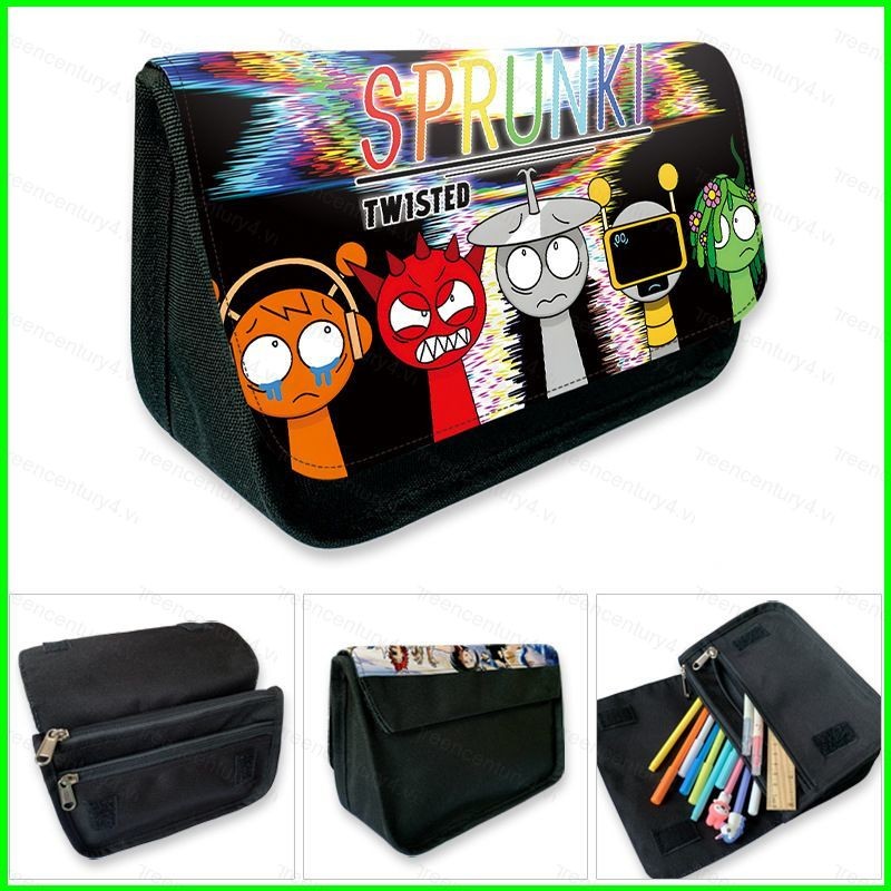 Dly Sprunki Incredibox Lápis Caso Estudante Caneta Armazenamento Bolsa ...