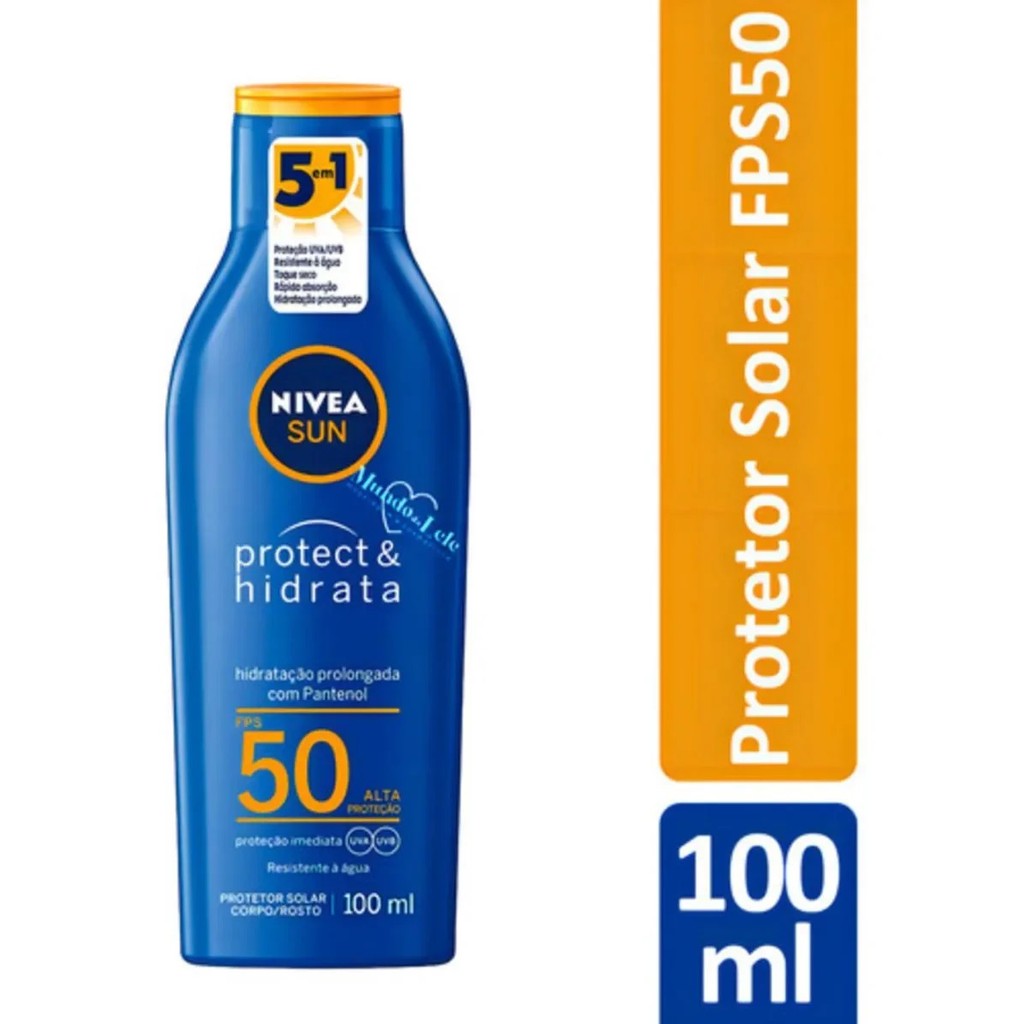 NIVEA SUN Protetor Solar Protect & Hidrata FPS50 100ml | Shopee Brasil