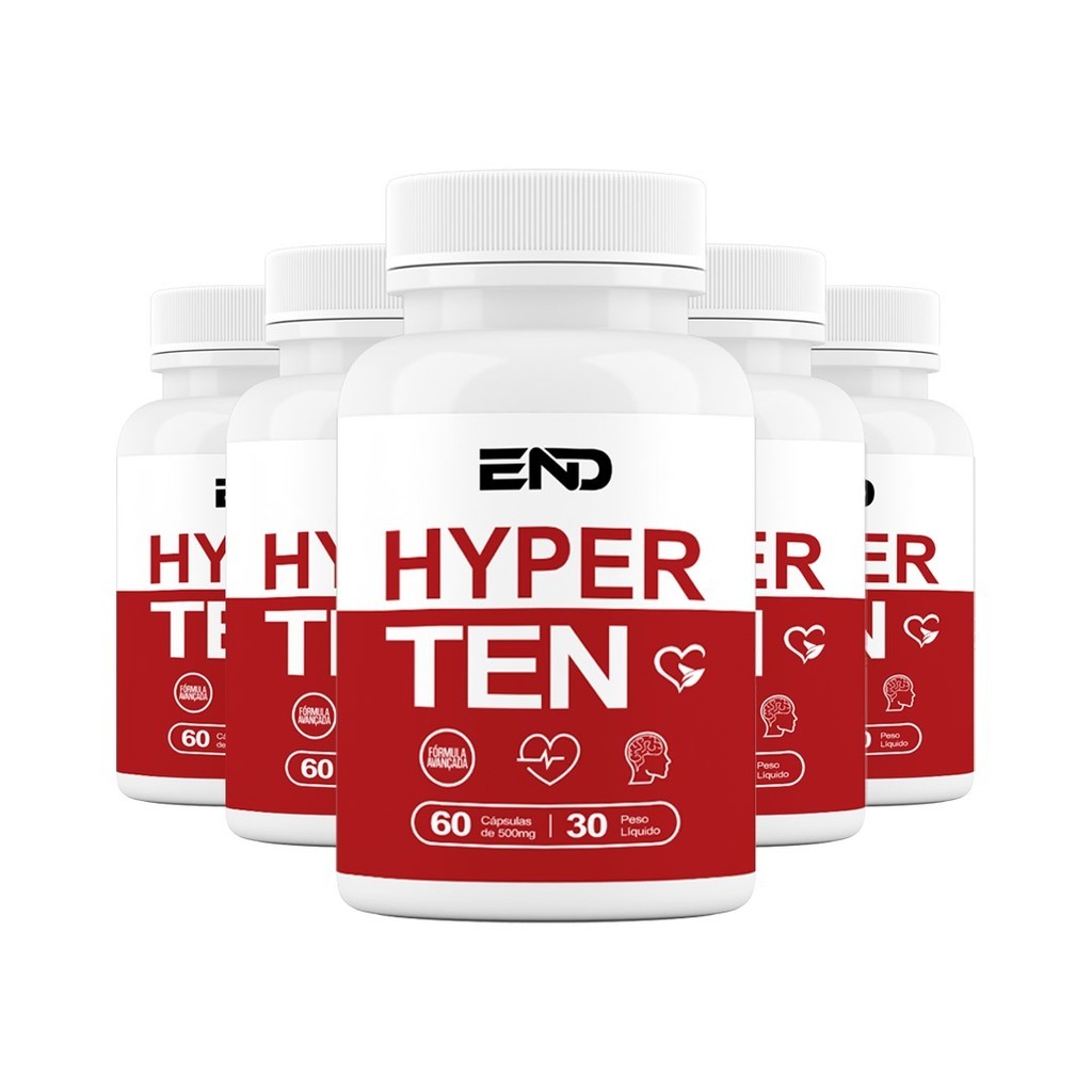 5 Hyper Ten 60 cápsulas cada - Envio rápido | Shopee Brasil