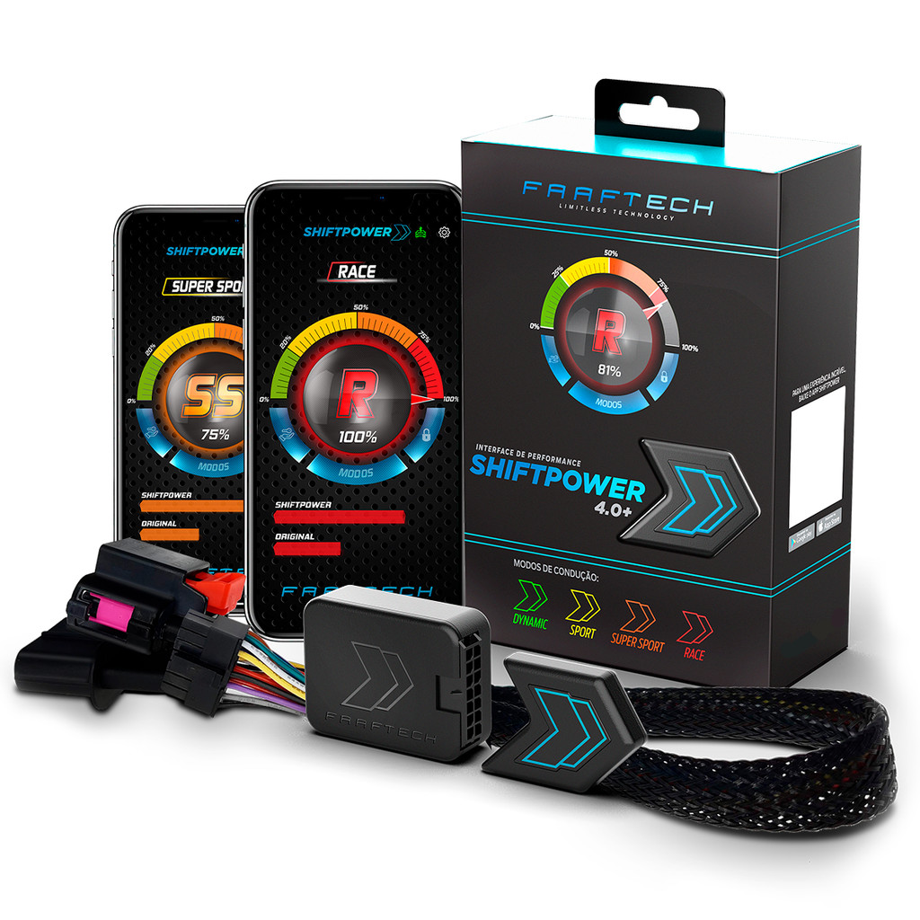 Módulo de Performance Potência Acelerador Pedal Shiftpower 4.0+ C/ APP ...