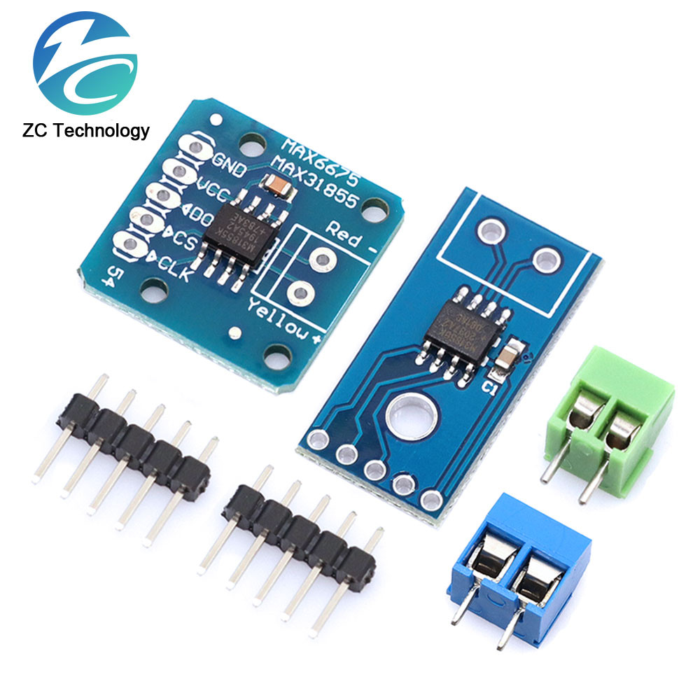 Novo Módulo MAX31855 MAX6675 + Sensor De Temperatura Termopar Tipo K De ...