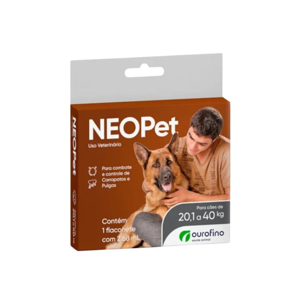 Neopet Antipulgas e Carrapatos Para Cães de 20 a 40kg | Shopee Brasil