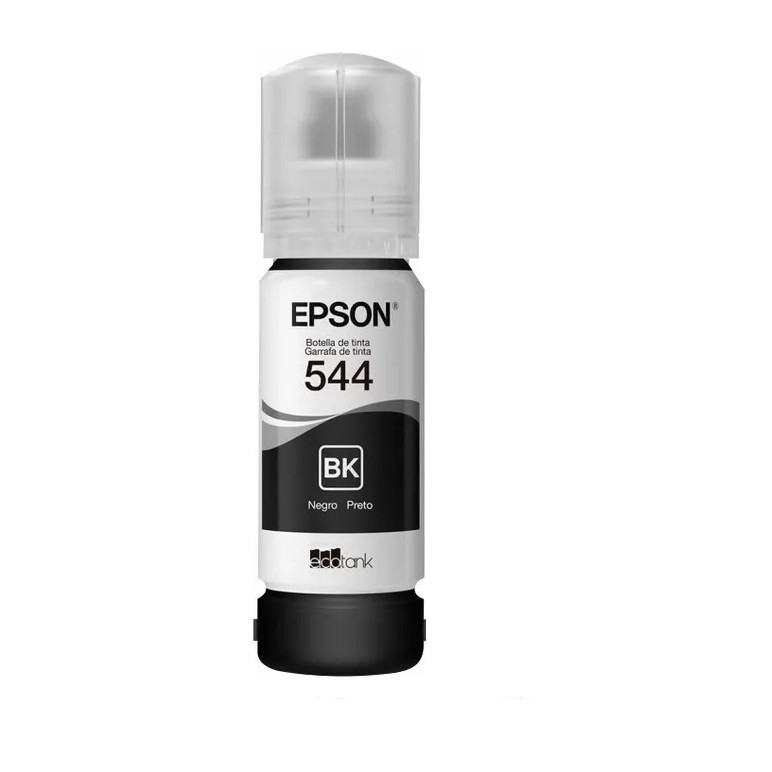 Tinta Epson 544 T544 Refil Garrafas L3110 L3150 L3250 Preto | Shopee Brasil