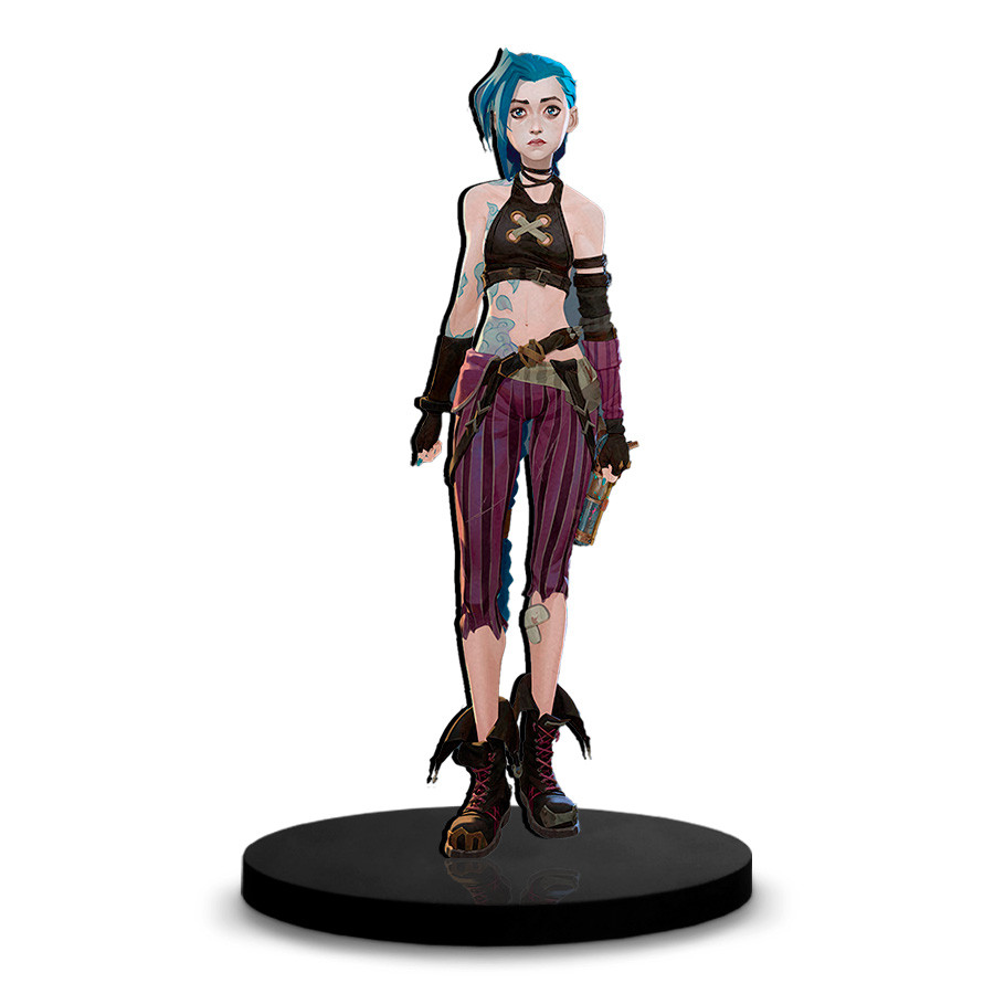 Totem Médio Jinx Arcane - 14cm + Base | Shopee Brasil