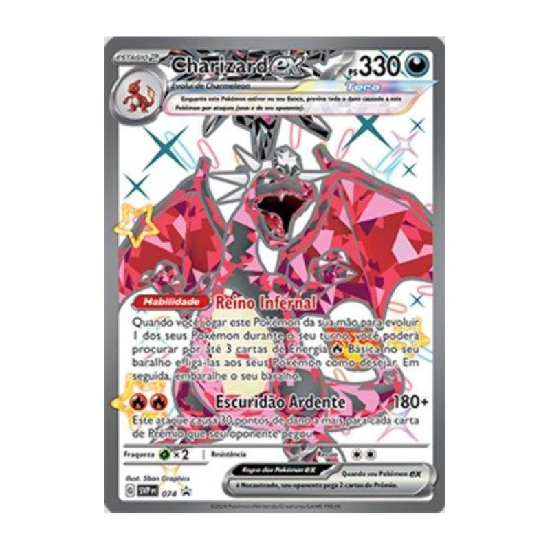 Carta Pokemon Gigante Charizard Dark EX | Shopee Brasil