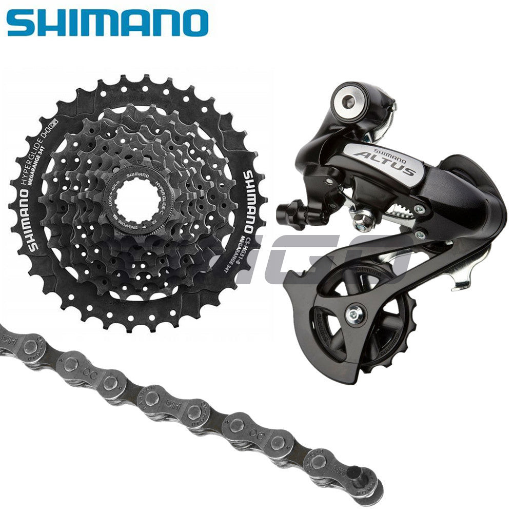 Shimano Altus M310 Mountain Bike 18 Velocidades Sistema De Desviador Traseiro Conjunto De Grupos ...