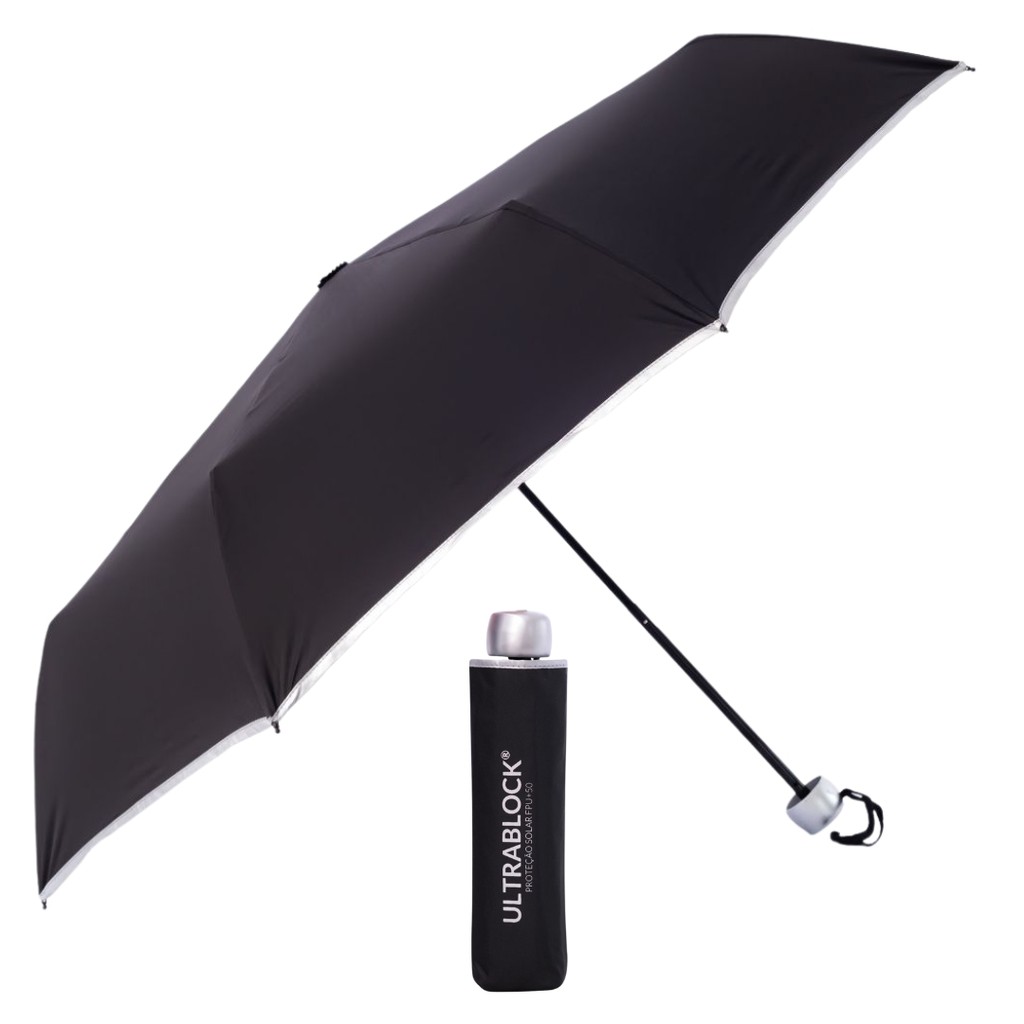 Ultrablock Sombrinha Manual Proteção Solar UV Ultra Block Fazzoletti ...