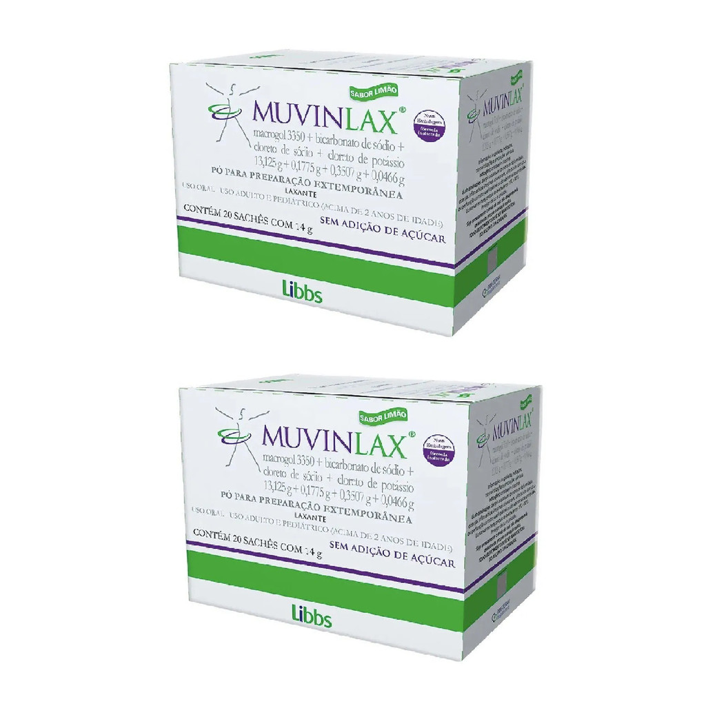 Kit 2 Muvinlax Original 20 Sachês | Shopee Brasil